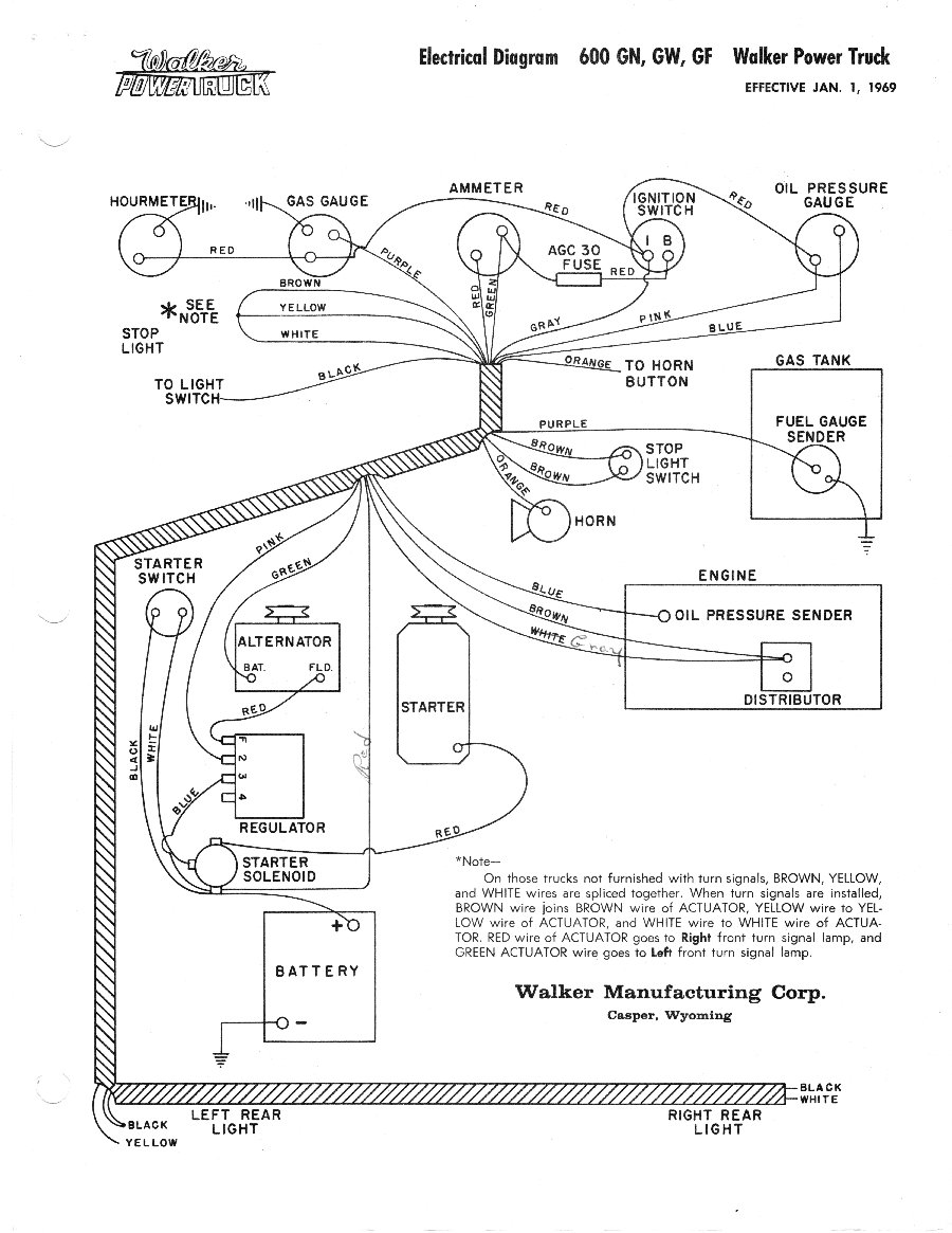 Walker Power Truck Drawings and Service Manuals